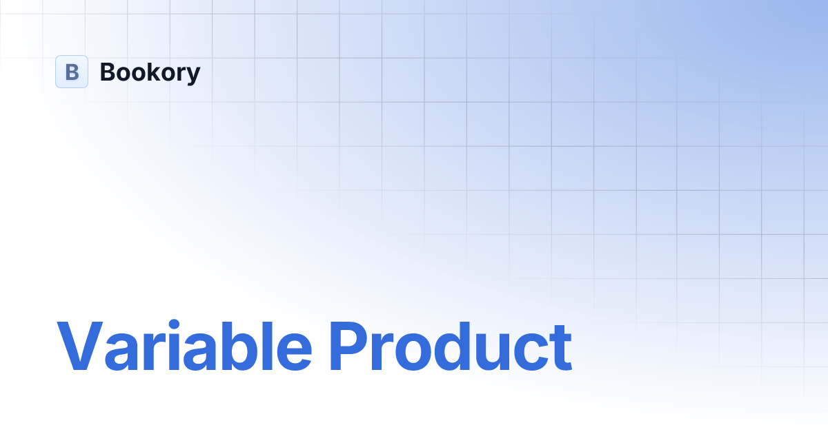Variable Product | Bookory