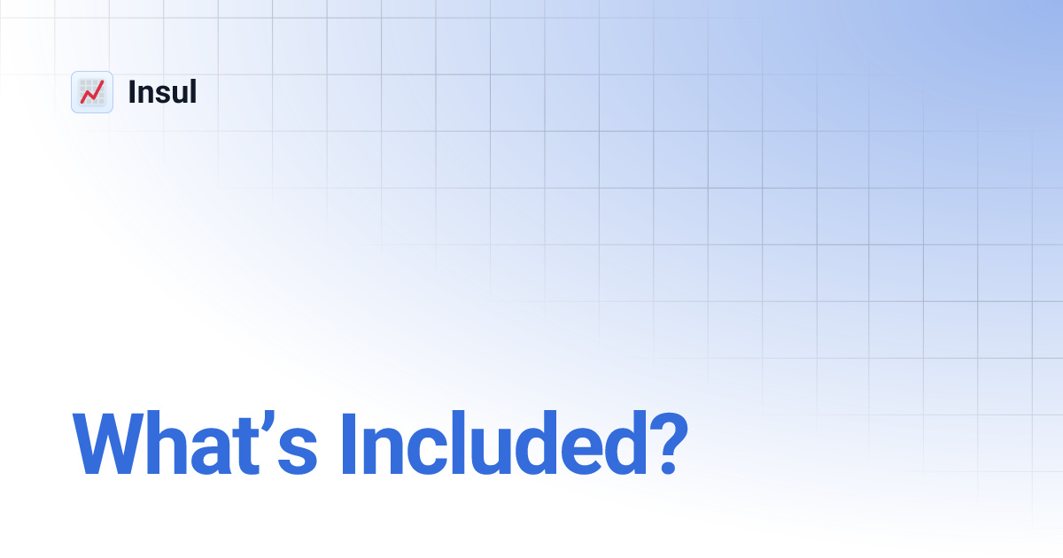 What’s Included? | Insul