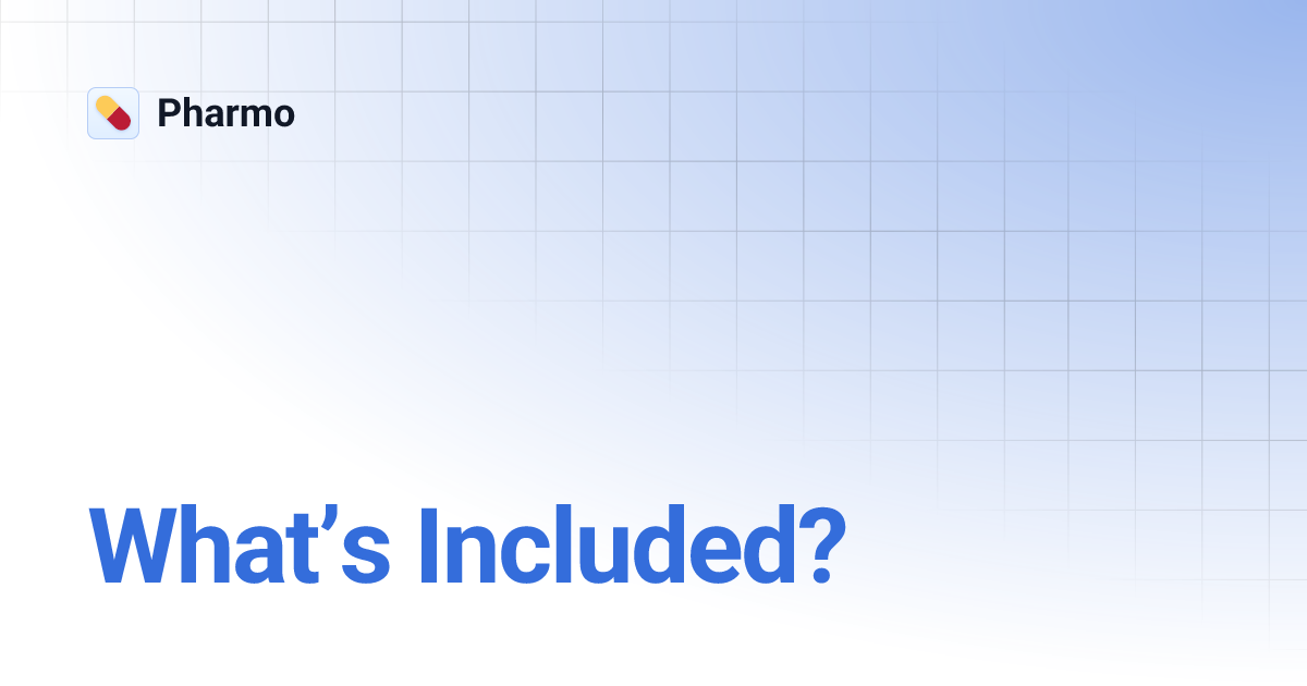 What’s Included? | Pharmo