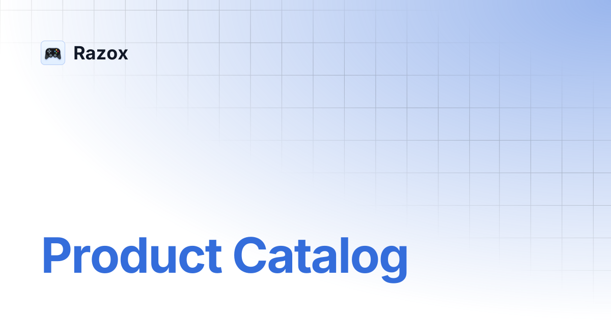 Product Catalog | Razox